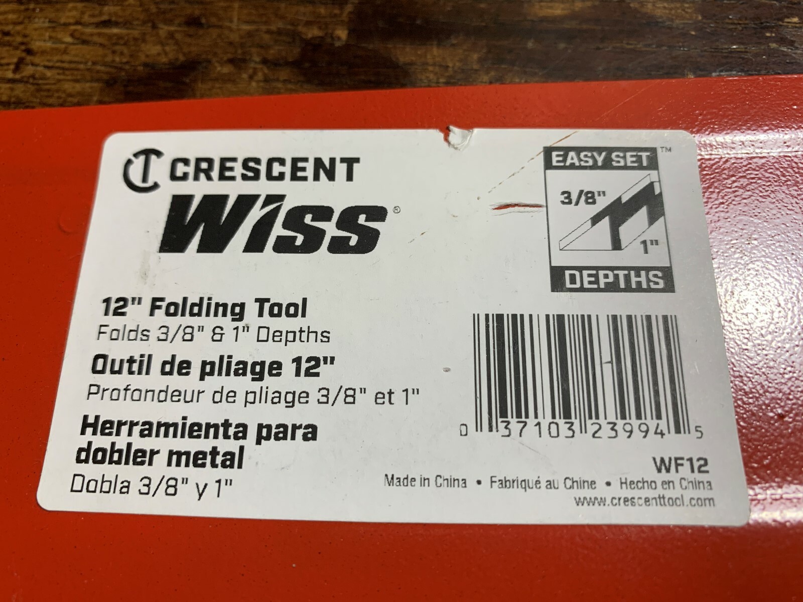New CRESCENT WISS Forged Steel Sheet Metal Folding Tool, 12”, WF12 | eBay