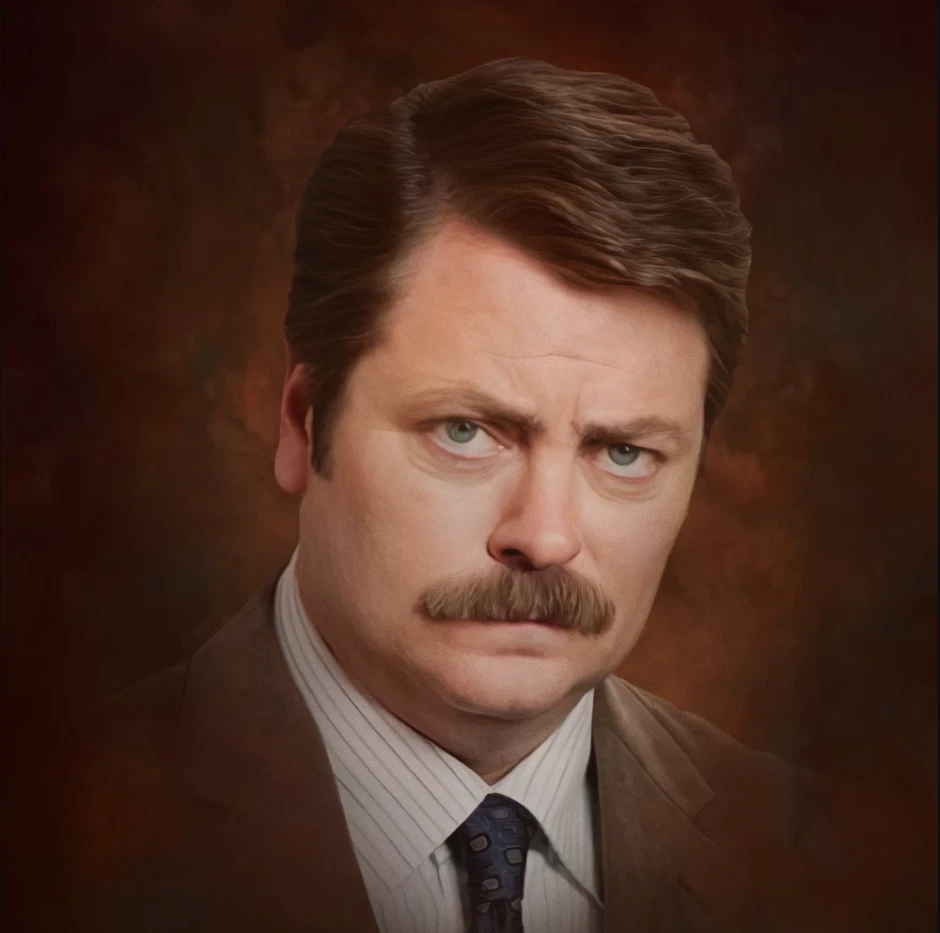 Ron Swanson Painting