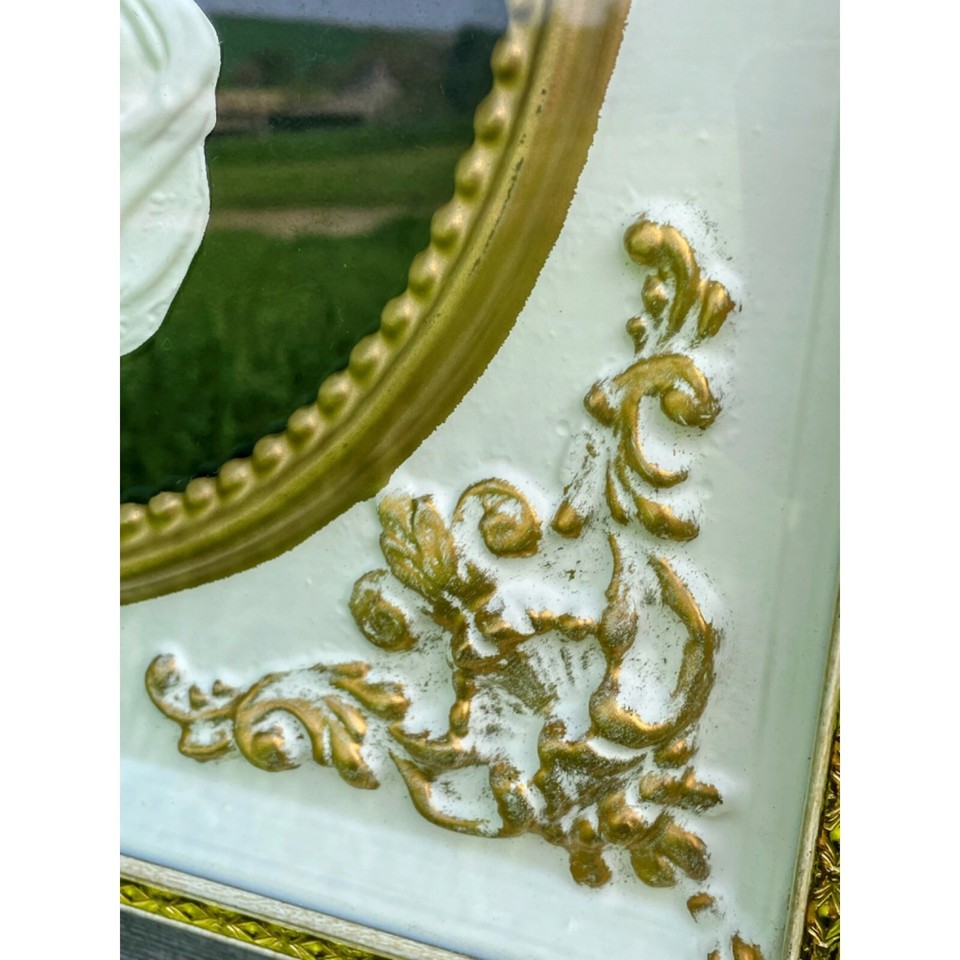 Vintage Pair Large Shadow Box Style Relief Cameo Wall Art Decor 14.5x14 ...