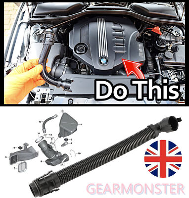 For BMW AIR Intake Breather Pipe Hose Rocker/Cam Cover N47N/B47 ...
