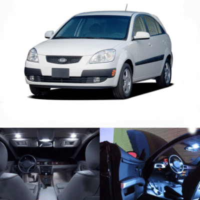 LED White Lights Interior License Package Kit For Kia Rio 2006-2011 ...
