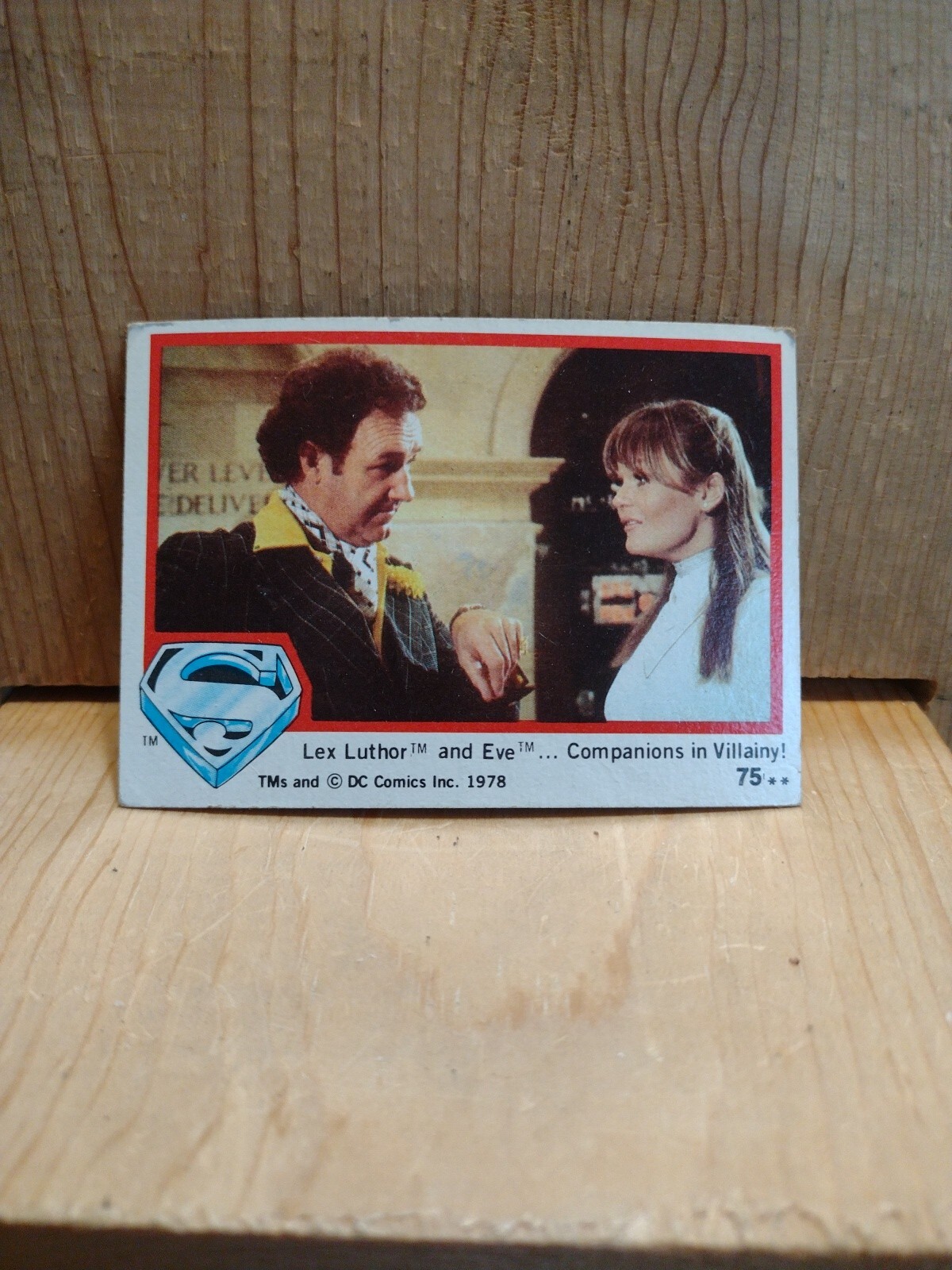 1978 Dc Comics Superman Cards: #75 Lex Luthor And Eve... Companions In ...