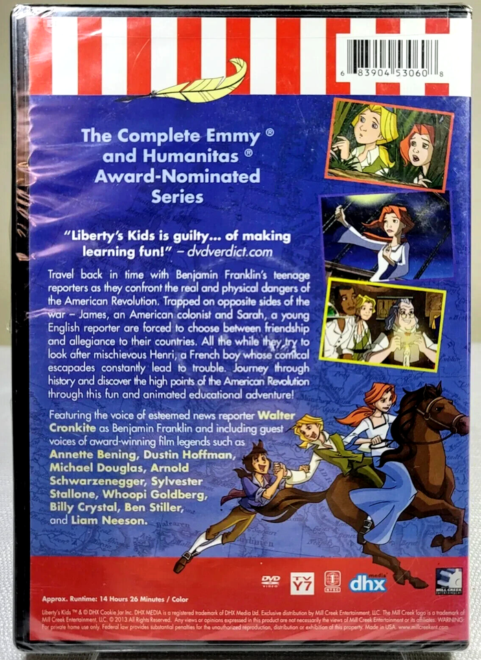 Liberty's Kids: The Complete Series DVD (4 Disc Set) 40 Episodes *NEW ...