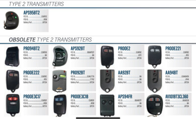 AUDIOVOX PRESTIGE ALARM APS95BT2 REMOTE TRANSMITTER FOR APS15CH NEW red ...