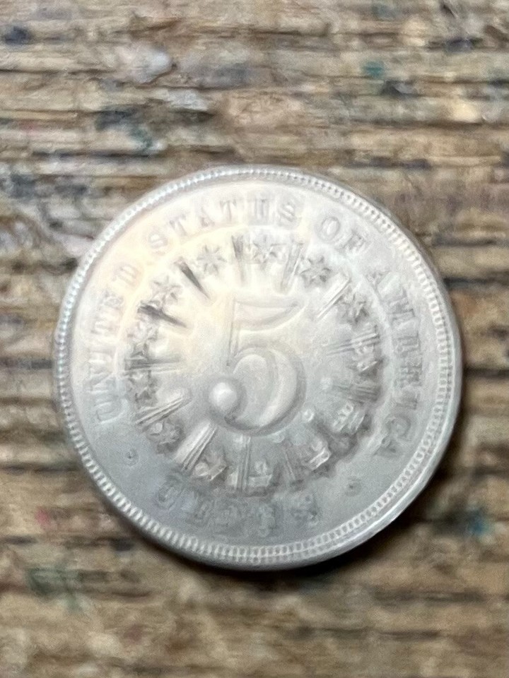 1867 Rays Shield Nickel BU | eBay