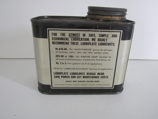 VNTG FISKE BROS REFINING LUBRIPLATE 1 POUND GREASE EMPTY CAN | eBay