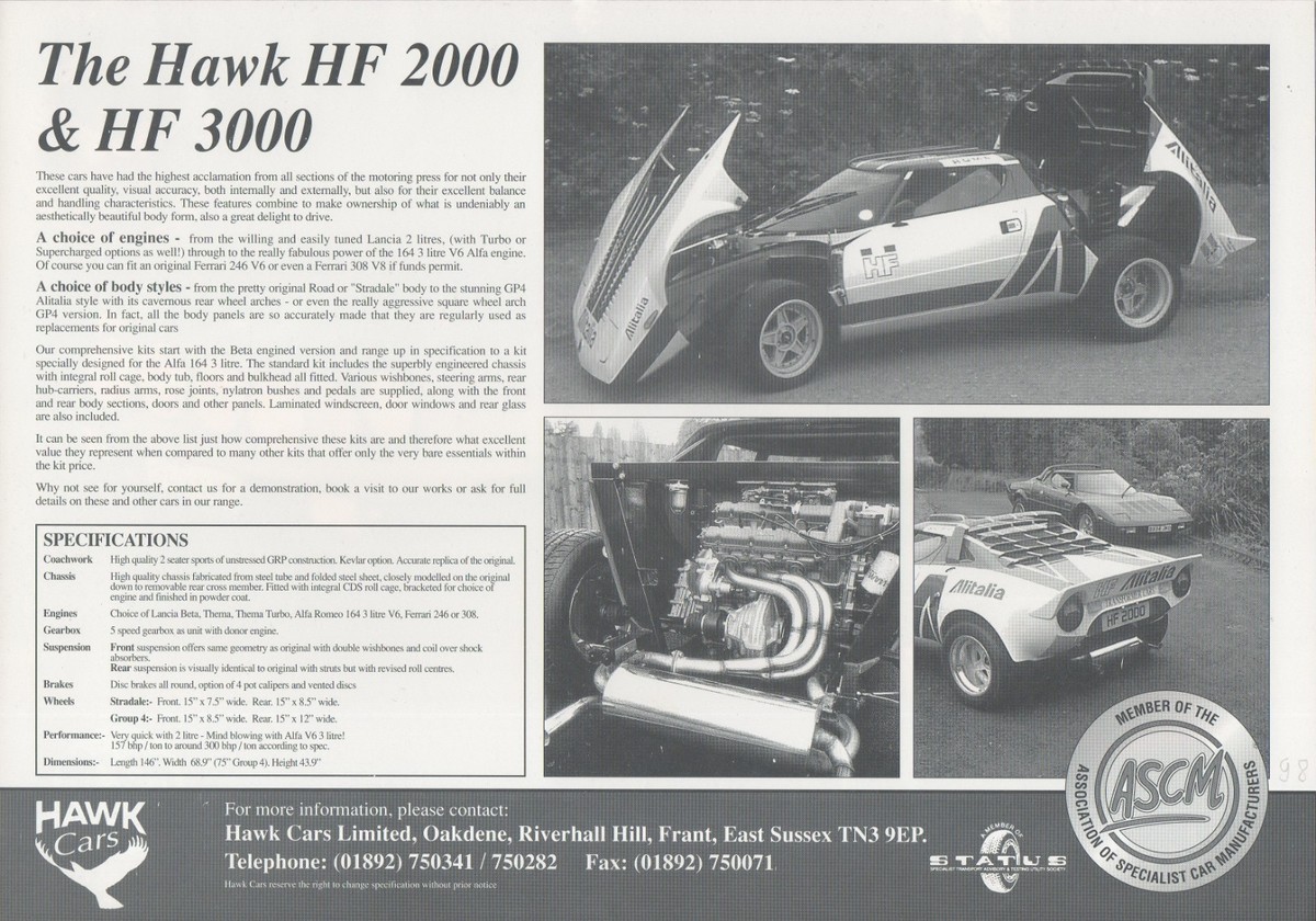 Modelo Lancia Stratos Hawk