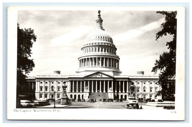 Postcard The Capitol, Washington DC 1945 RPPC H30 | eBay