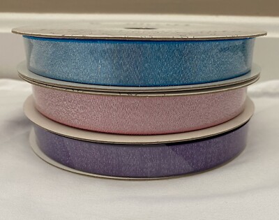 Offray Metallic Ribbon 5/8 x 50 yards Luxe Various Colors | eBay