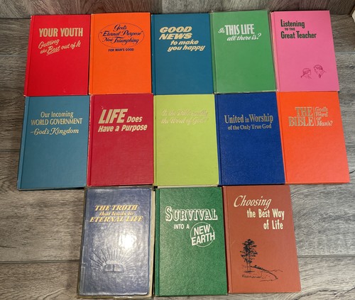 Lot 13x First Edition Jehovah Witness Bible Study Watchtower Hardcovers ...