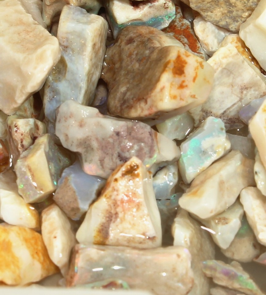 Premium Australian Rough Opals that all SPARKLE 1000ct Coober Pedy ...