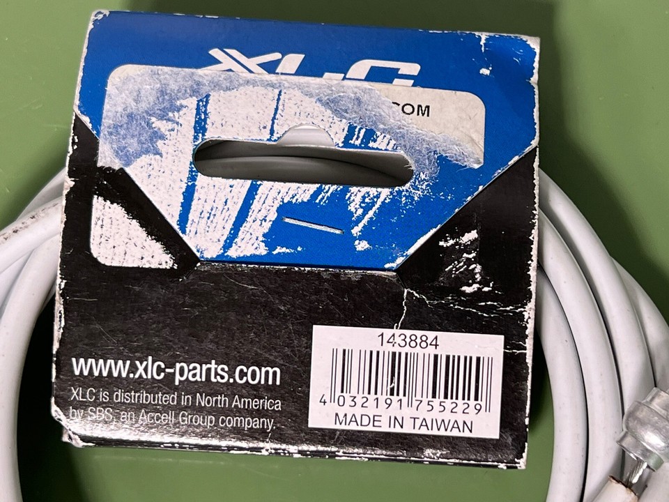 XLC Bicycle Brake Cable Kit 1530mm Housing 1650mm Stainless Cable White ...