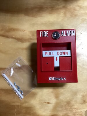 Simplex, 4099-9004, Addressable Manual Pull Station, Red, New - Open ...
