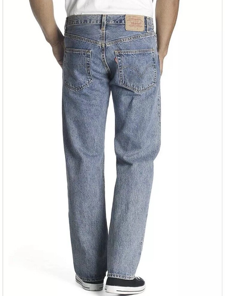 Levi's 501 Men’s Jeans Button Fly Medium Stonewash 32x34 005010193 | eBay