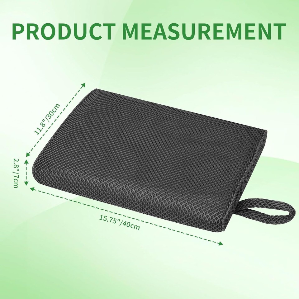 3D Mesh Seat Cushion Non Slip Shower Bench Chair Pad Portable Washable ...