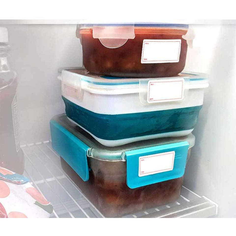 2 Rolls Writable Stickers Food Storage Date Label Record Life Labels ...