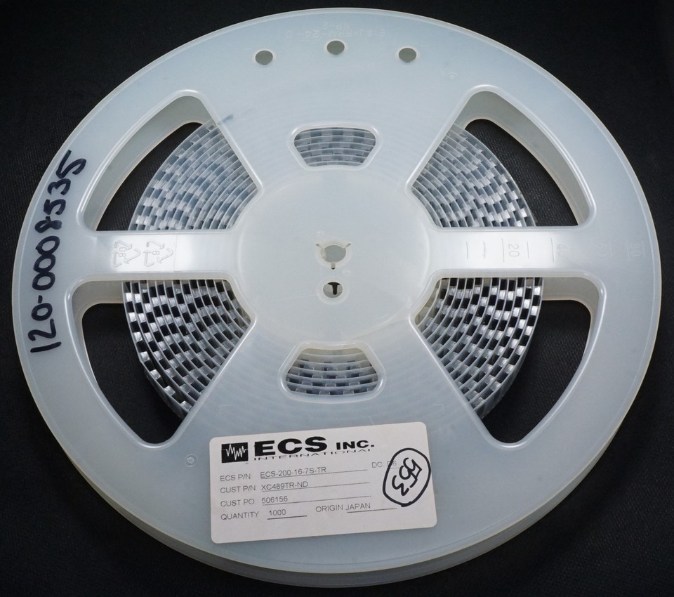 Lot of 3 ECS-200-16-7S-TR ECS Inc Crystal Oscillator 20.0000MHz 20pF ...