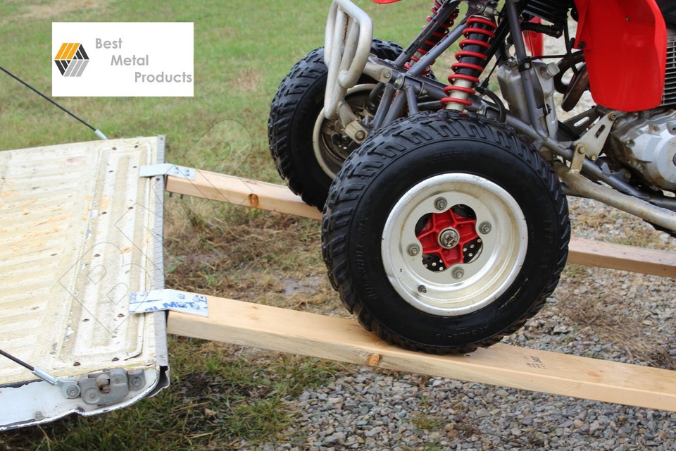 LOADING RAMP END KIT ALUMINUM ATV 4 WHEELER LAWNMOWER TRUCK BED LIFT ...
