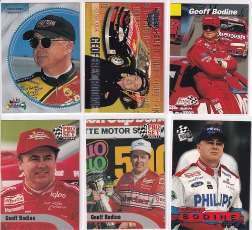 GEOFF BODINE -NASCAR 6 DIFFERENT TRADING CARD LOT - NM | eBay