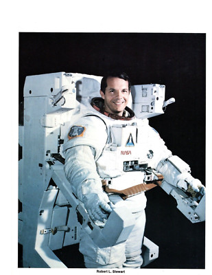 NASA Astronaut Robert L. Stewart Spacesuit Challenger Photo 8" x 10" | eBay