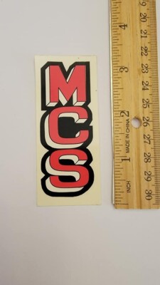 OLD SCHOOL BMX MCS MAGNUM HEAD TUBE STICKER NOS | eBay
