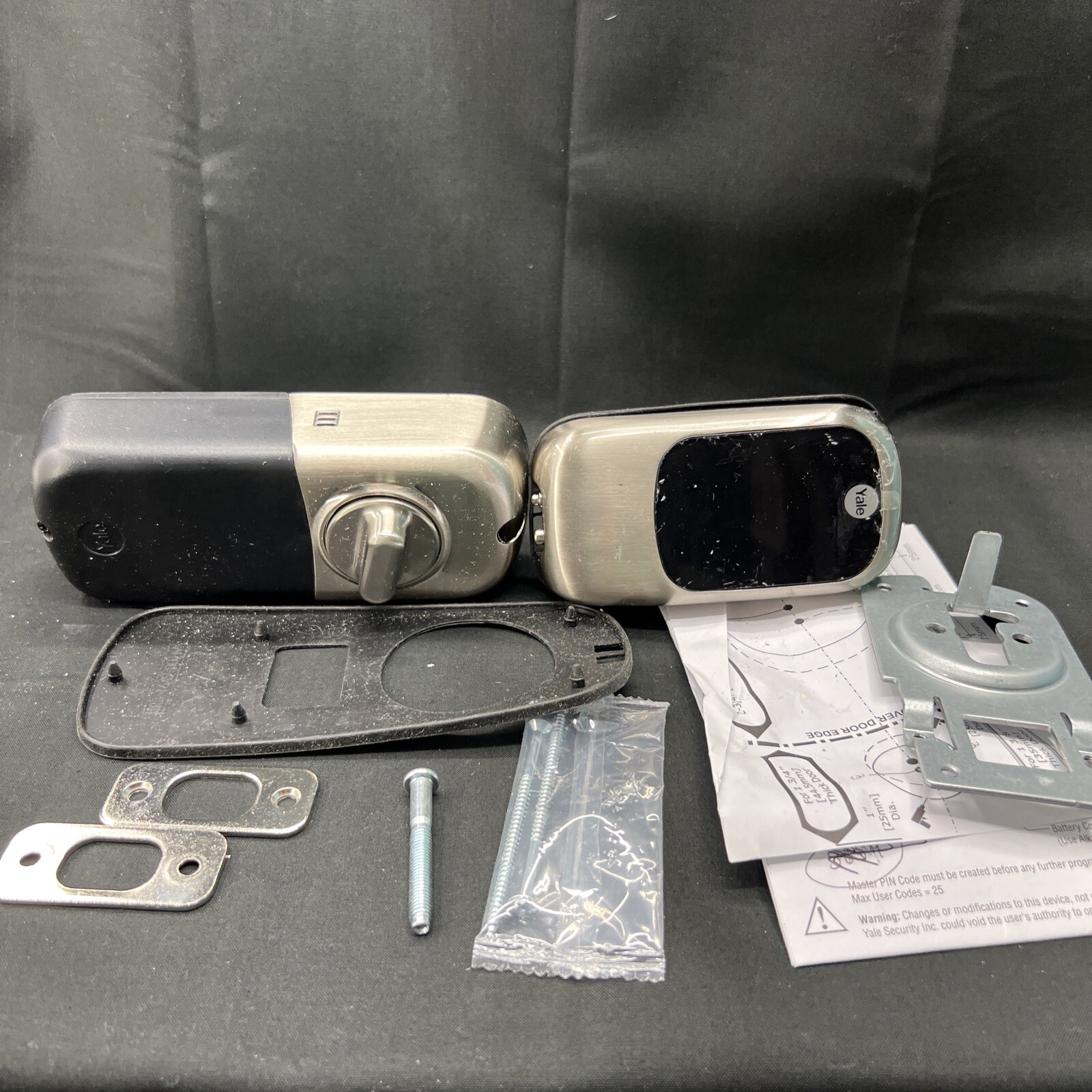 Yale YRD120-NR-619 YRD120NR619 Touchscreen Deadbolt, Satin Nickel WEAR ...