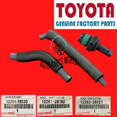 NEW GENUINE OEM TOYOTA 06-08 RAV4 2.4L VENTILATION HOSES & PCV Valve ...