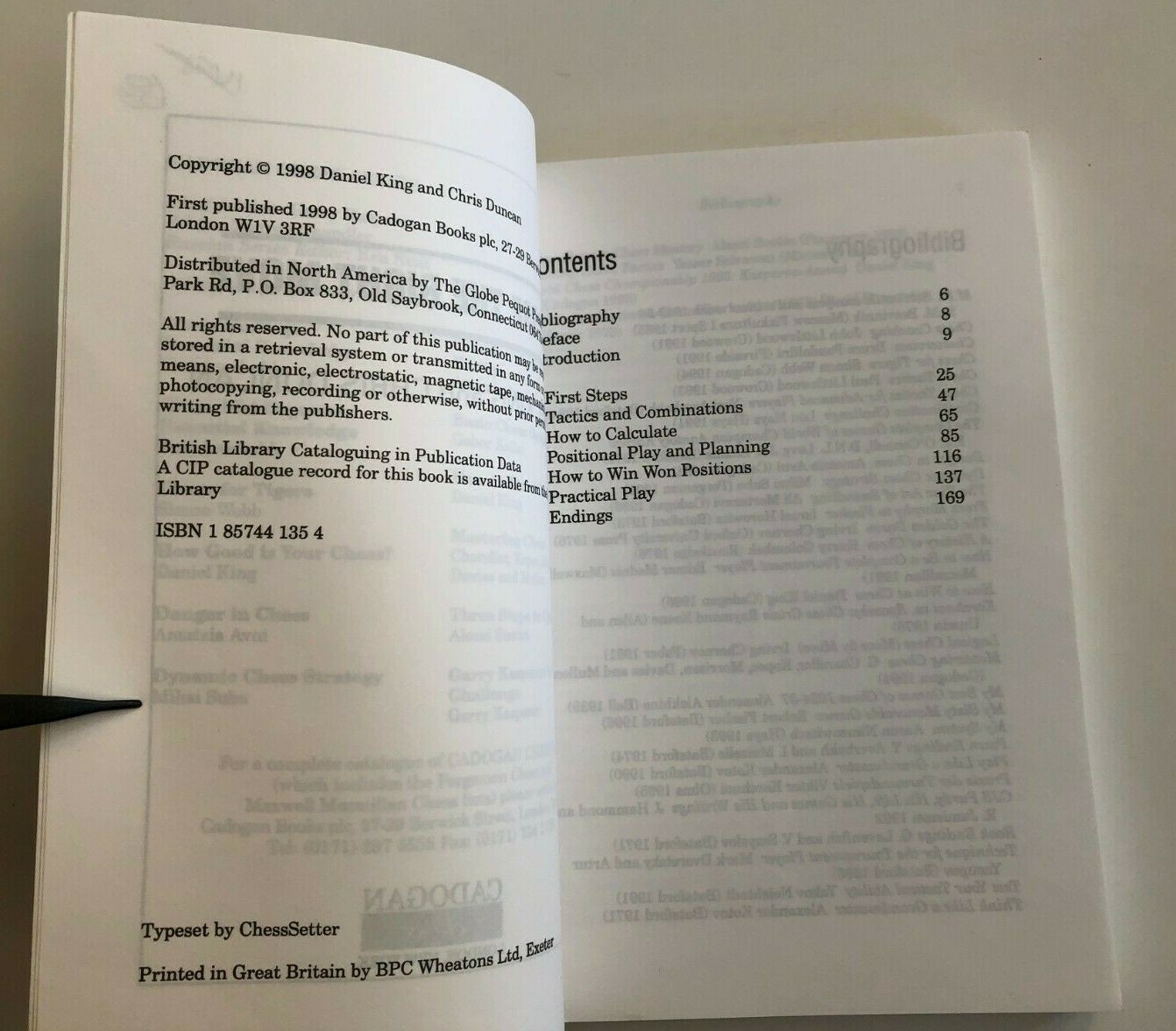 Chess Book - Choose the Right Move Daniel King Chris Duncan Puzzles ...