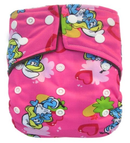 Bamboo Charcoal Cloth Nappy – Pink Smurf | eBay