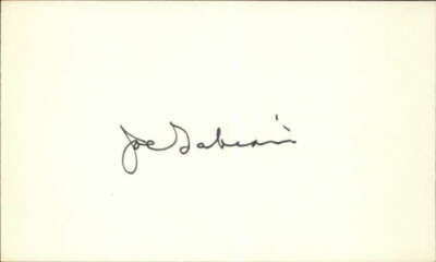 JOEL FABIANI SNAKE EYES Signed 3"x5" Index Card | eBay