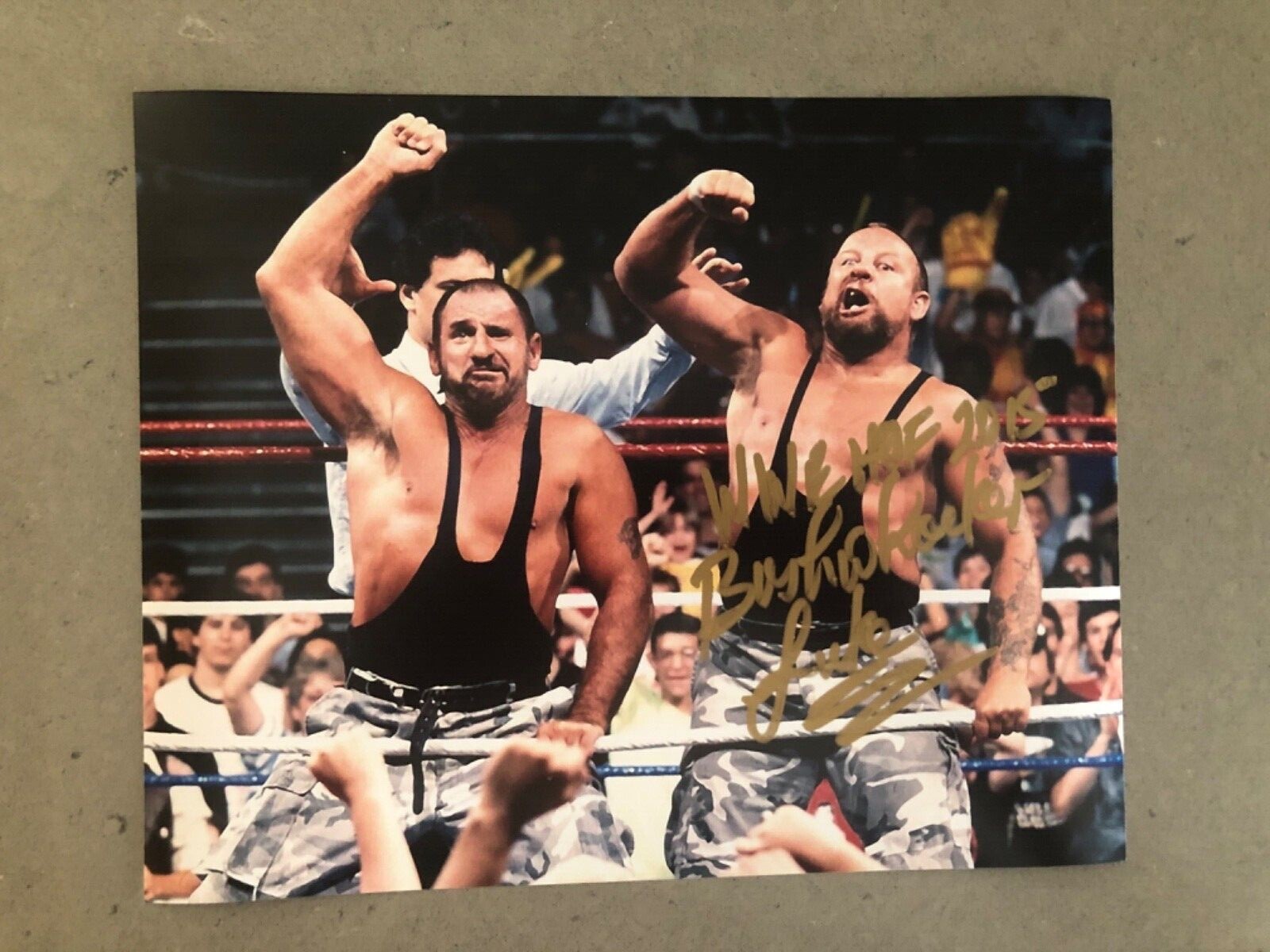 Wrestling WWE autographed Bushwacker Luke photo from signing - WWE ...
