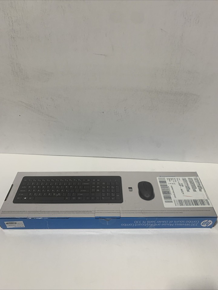 HP 330 Wireless Mouse and Keyboard Combination - Black (2V9E6AA#ABL ...