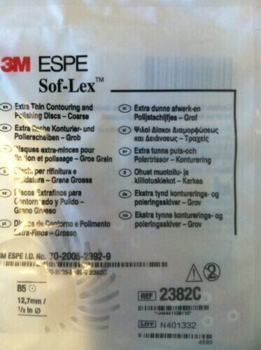 3M Dental Sof-Lex Soflex Discs Pack of 30 Orange Series 2382C Coarse 1/ ...