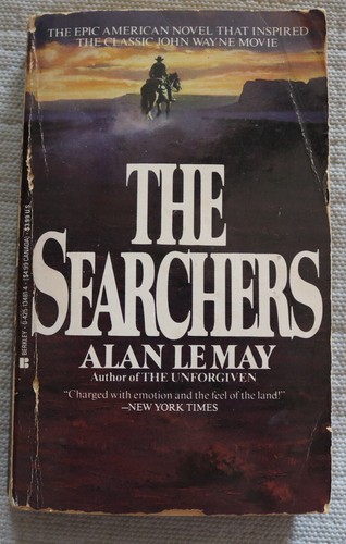 The Searchers paperback book Alan Le May movie tie-in John Wayne 1992 ...