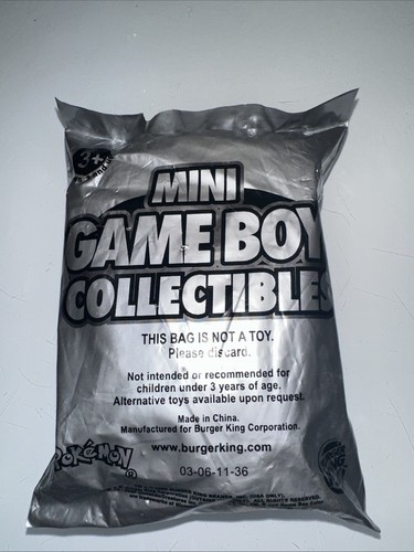 Pokemon Mini Game Boy Collectible from Burger King Mint Sealed (2000 ...