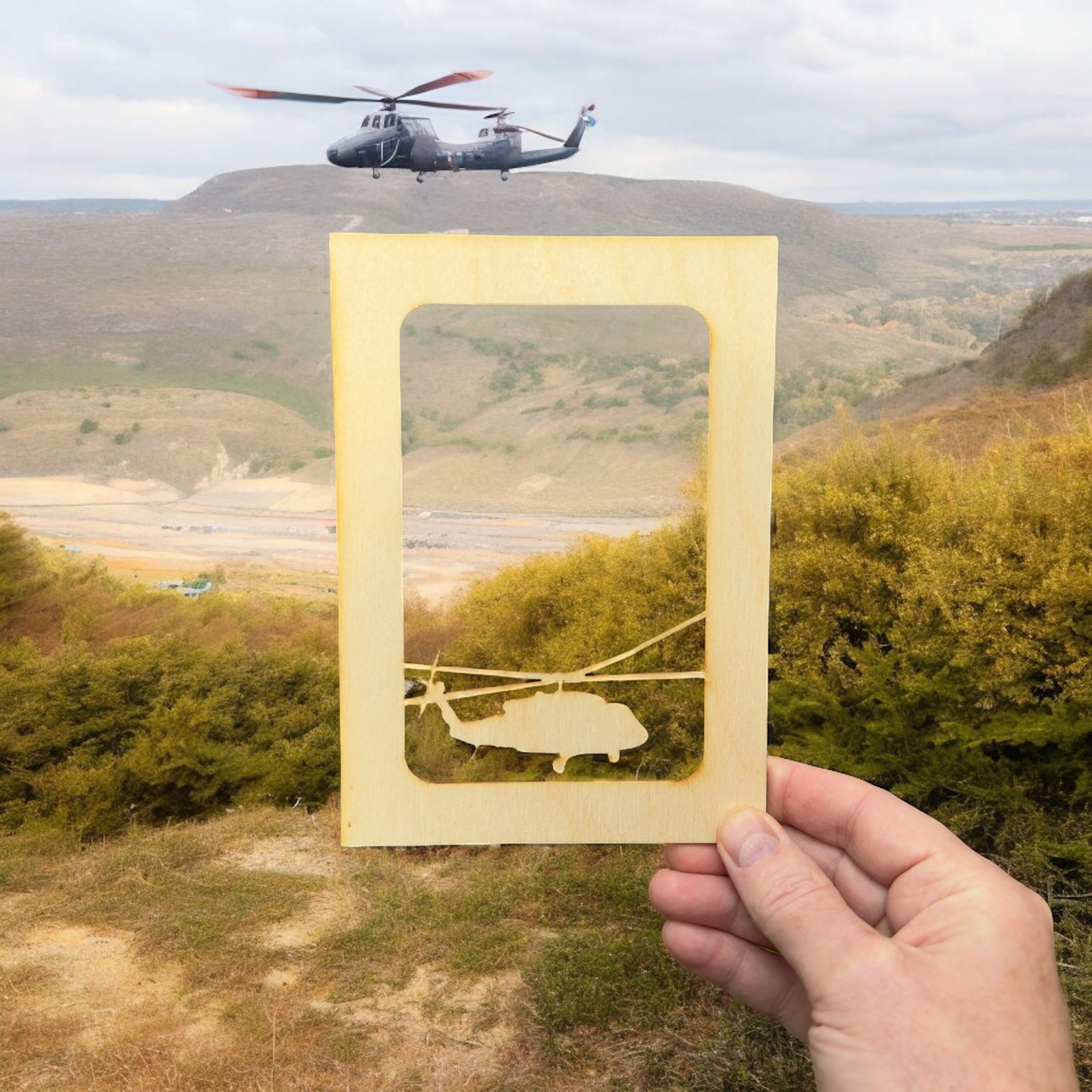 Helicopter Photo Frame Insert - Baltic Birch (FRAME NOT INCLUDED) | eBay