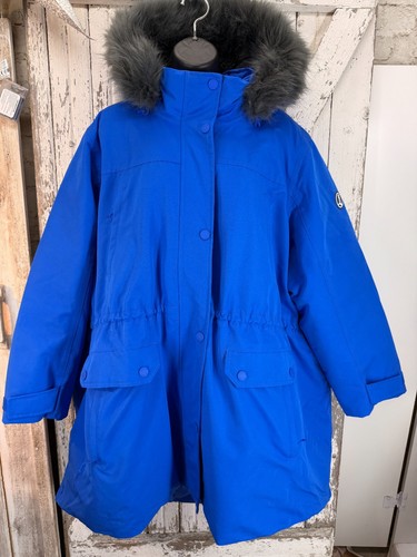 Lands End Woman's Epedition Plus Size 3x Winter Down Parka Blue Alaska ...