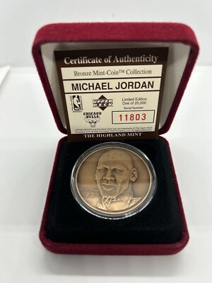 1997 Michael Jordan Highland Mint Bronze Coin 11803/20000 | eBay