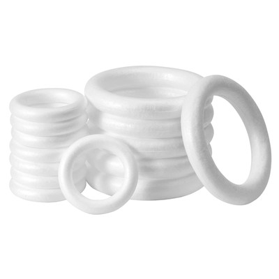 14 Pack Foam Wreath Form Foam Rings for Crafts 2 Sizes Including 7 ...