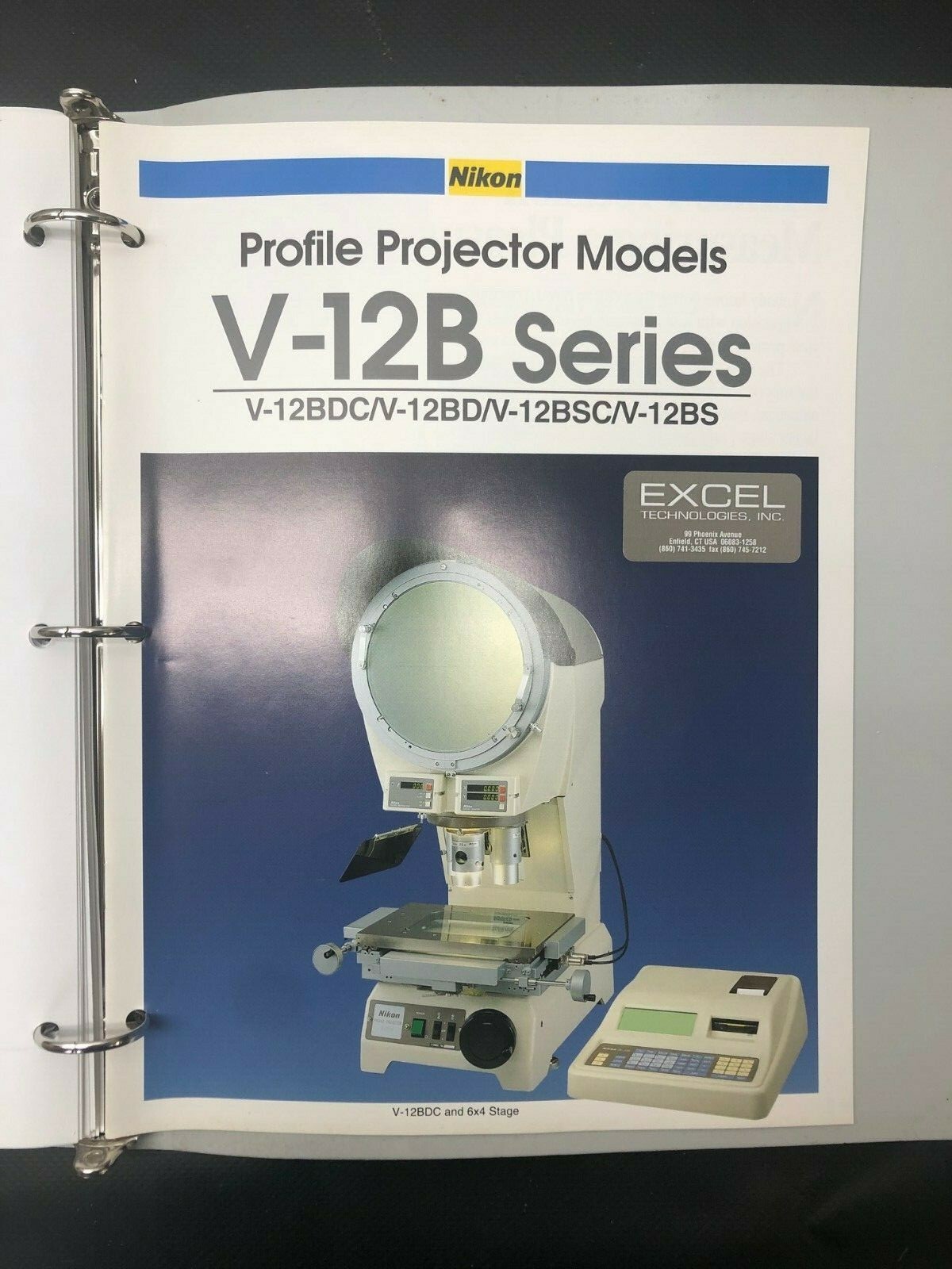 Nikon V-12B Optical Comparator/Profile Projector 12” Display with 50x ...
