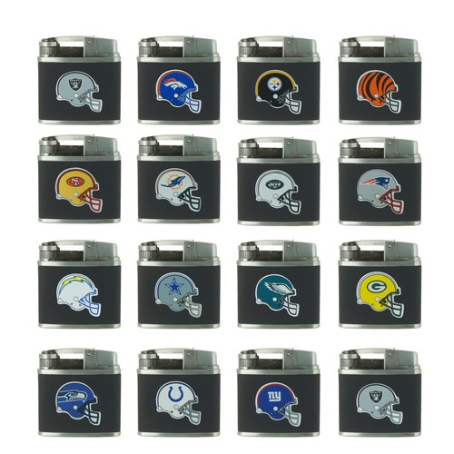 NFL Teams Windproof Refillable Butane TORCH Lighter w/ Box *LICENSED ...