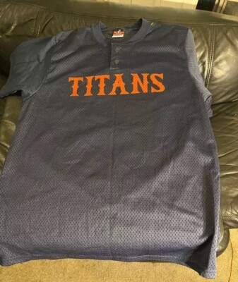 Cal State Fullerton Titans Baseball Jersey blue med Med NCAA orange co ...
