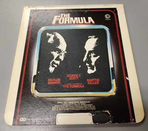 The Formula - CED RCA SelectaVision VideoDiscs | eBay