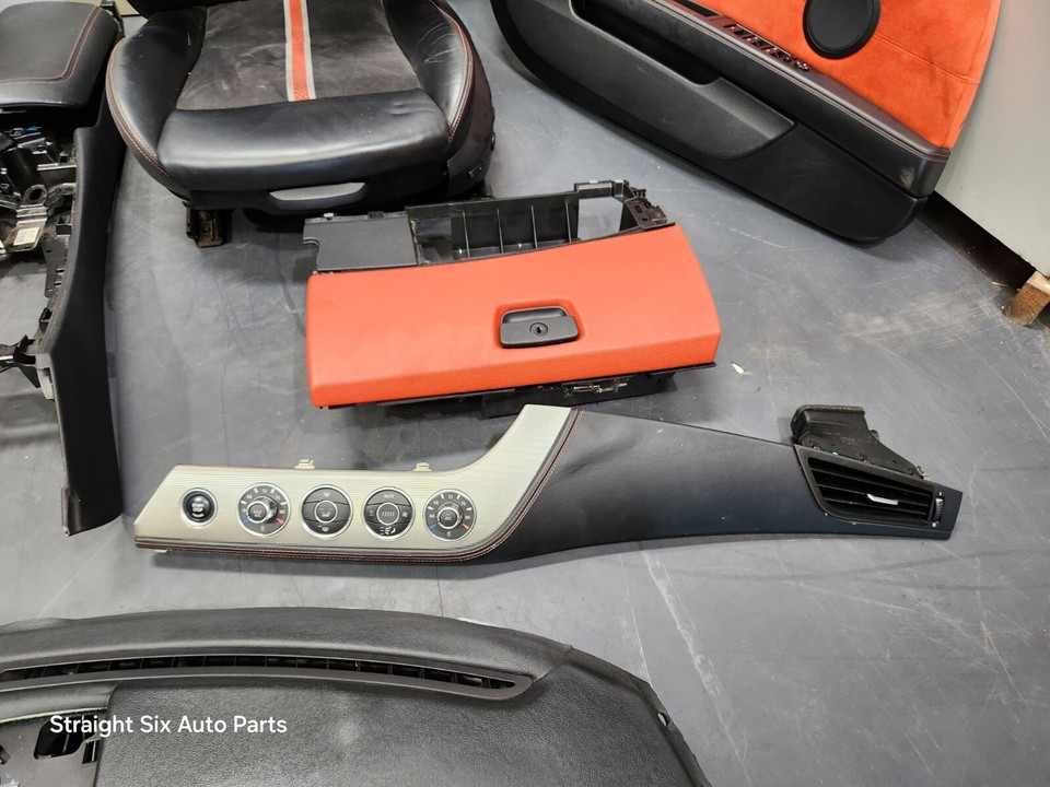 09-16 OEM BMW E89 Z4 Door Panels Seats Orange Dashboard Console Dash ...