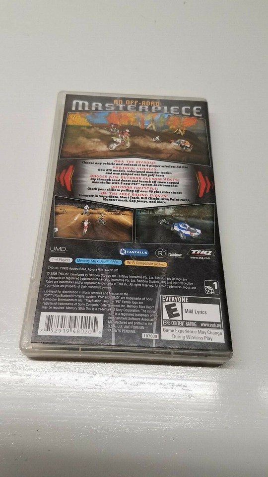MX vs. ATV: On the Edge (Sony PSP, 2006) tested and working ...