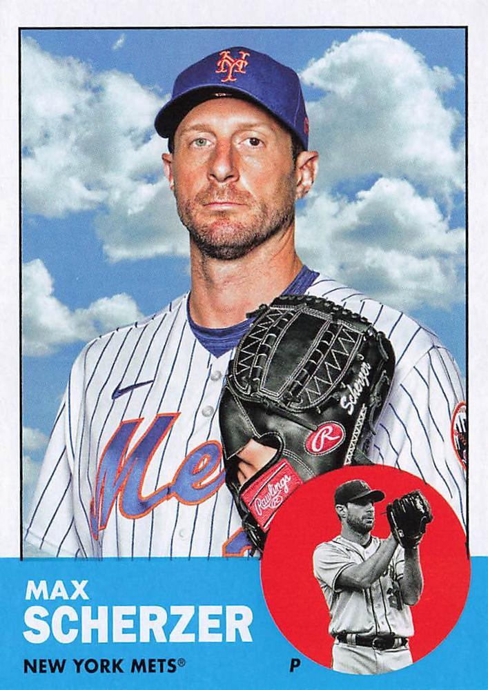 2022 Topps Archives - 1963 Topps Design #37 Max Scherzer for sale online | eBay