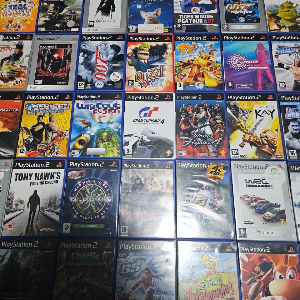 PlayStation 2 PS2 Game Bundle Job Lot – 35 Games – Mixed Genres ...