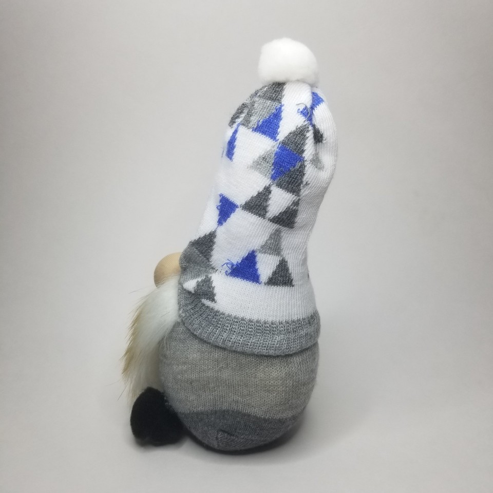 6” Tall Fun Winter Weighted Plush Sock Gnome Decoration Small Whimsical ...