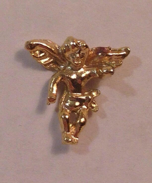 Vintage Gold Tone Angel Lapel Pin Religious Religion Church Faith ...