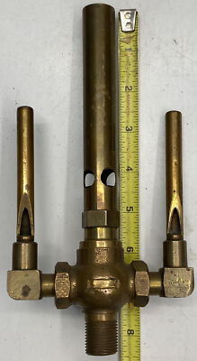 BRASS CANDLESTICK STEAM WHISTLE 1/2” thread Locomotive Maritime ...